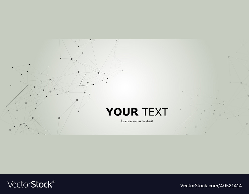 Abstract Connection Structure And Science Vector Image