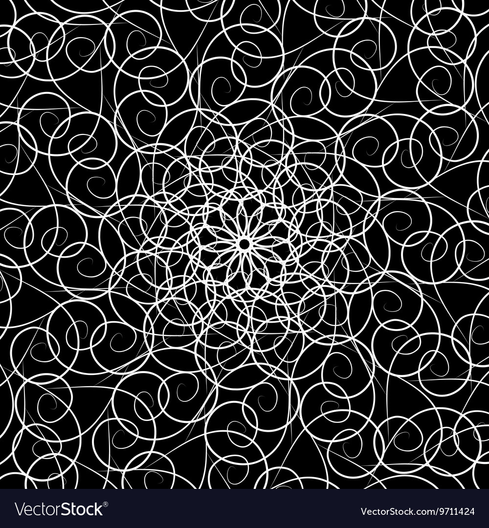 White florid pattern Royalty Free Vector Image