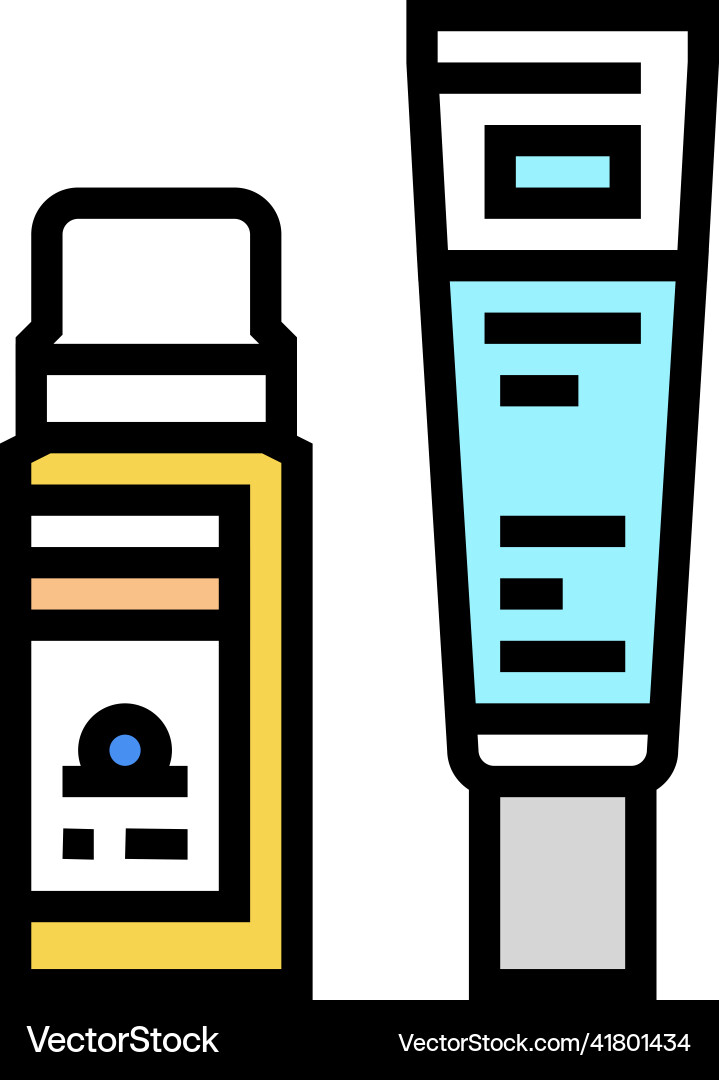 Spot treatment for face color icon Royalty Free Vector Image