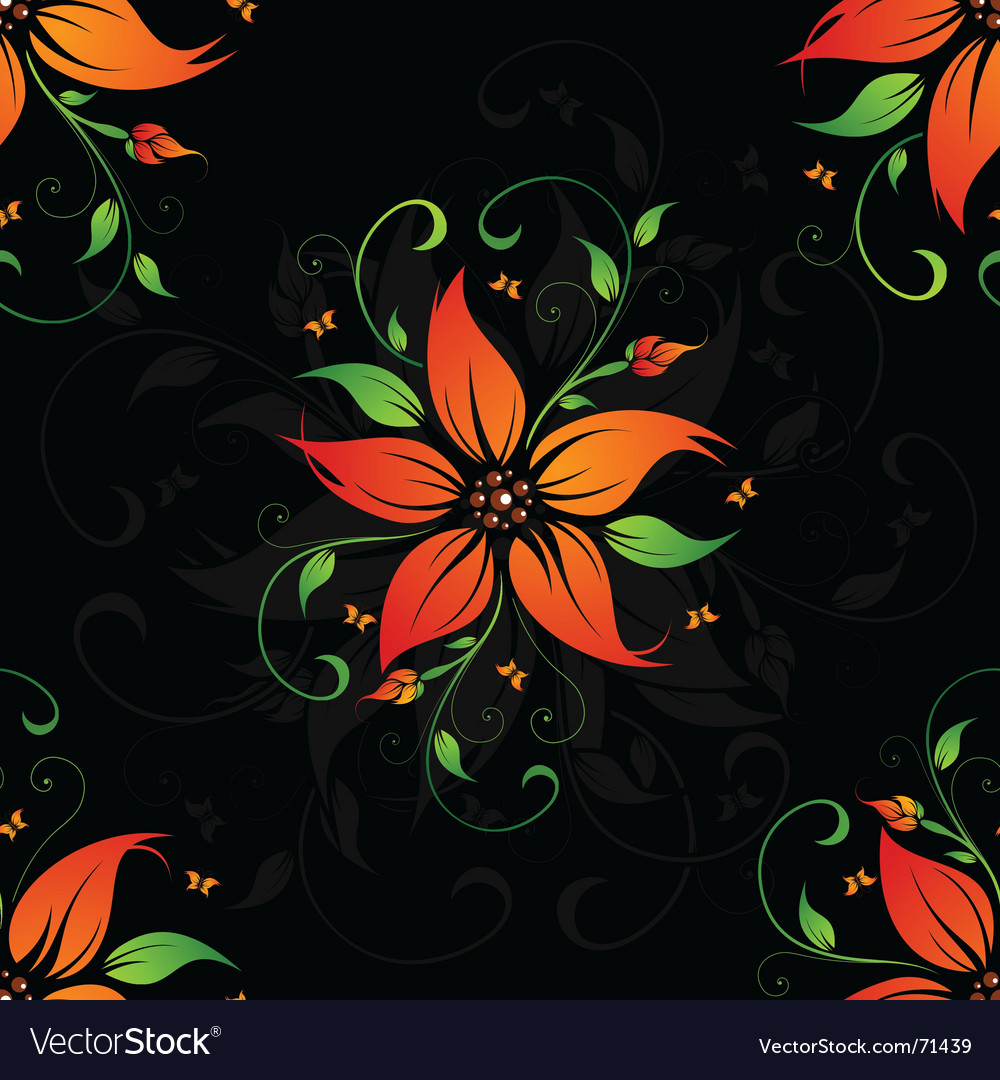 Abstract flower pattern Royalty Free Vector Image