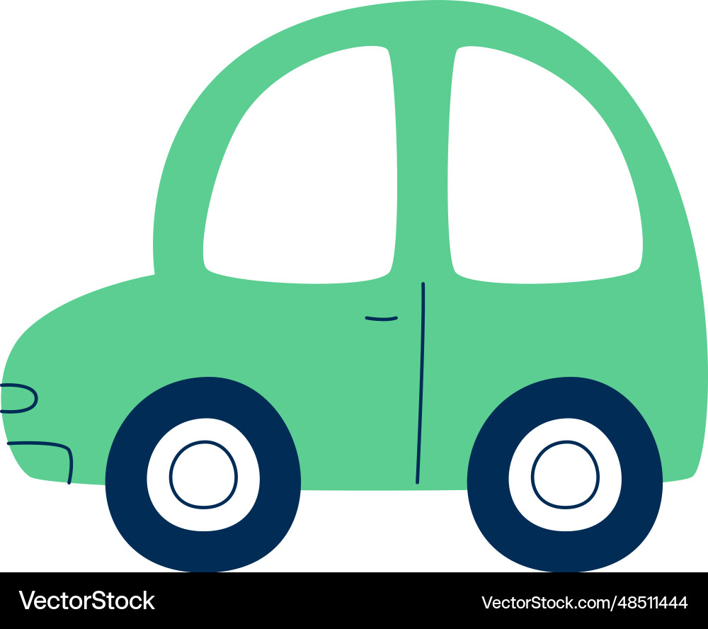 Childish car transport Royalty Free Vector Image