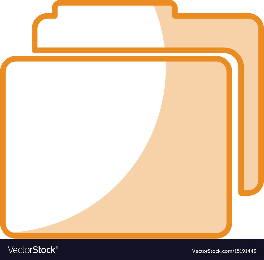Folder file isolated icon Royalty Free Vector Image Folder file isolated icon Royalty Free Vector Image