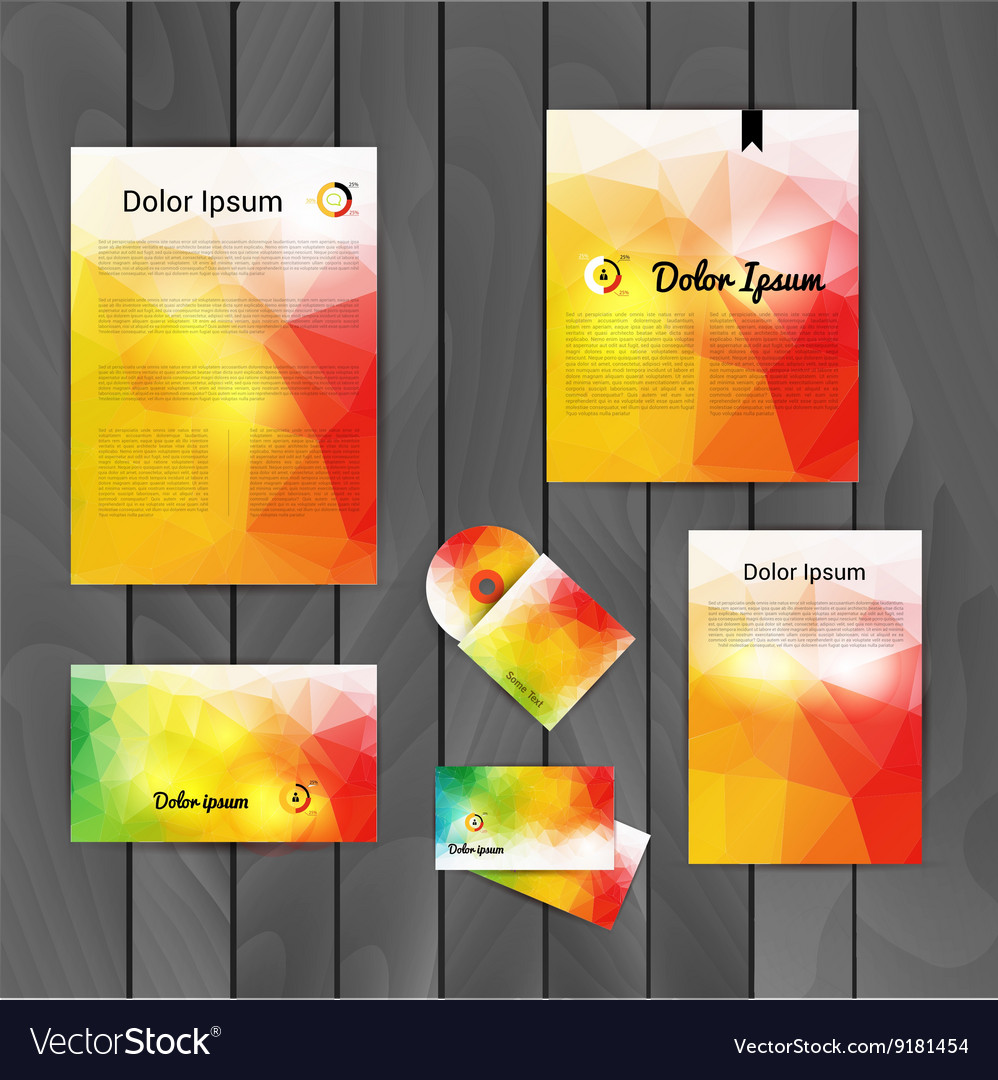 Corporate brand business identity design template Vector Image Corporate brand business identity design template Vector Image