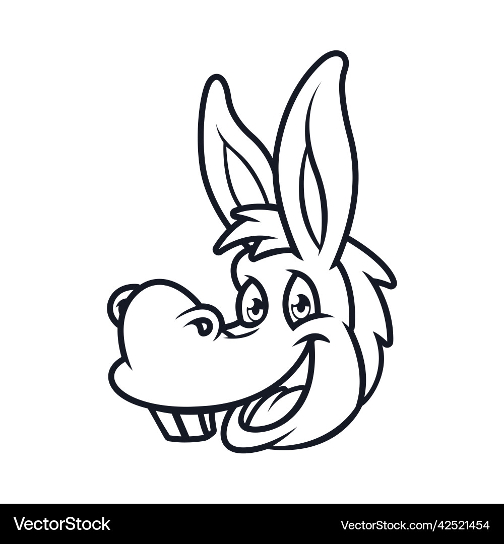 Donkey Royalty Free Vector Image - VectorStock