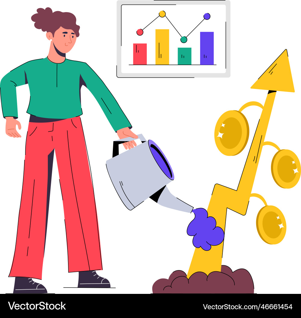 Investment profit Royalty Free Vector Image - VectorStock