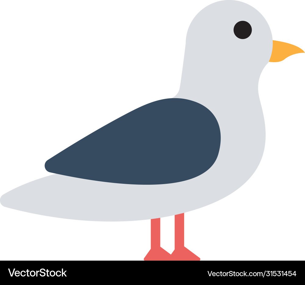 Seagull graphic design template isolated Vector Image