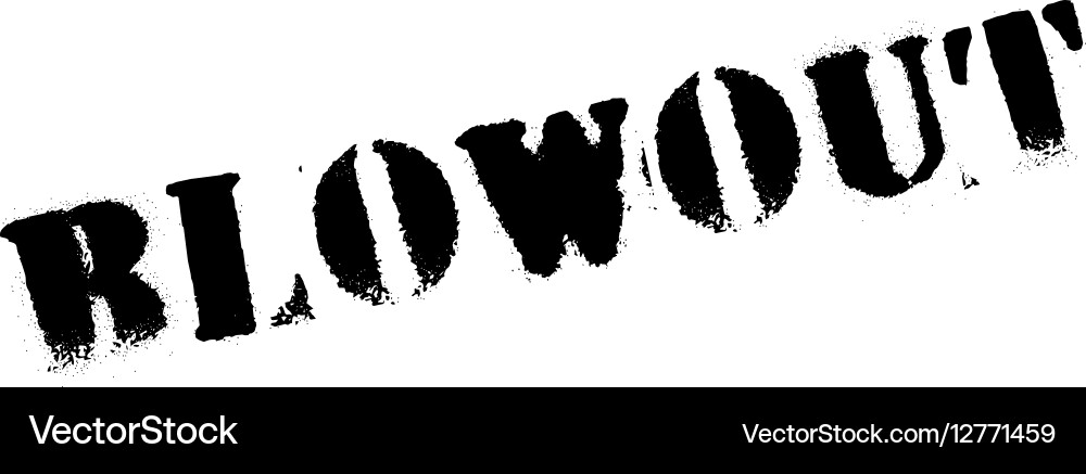 Blowout rubber stamp Royalty Free Vector Image