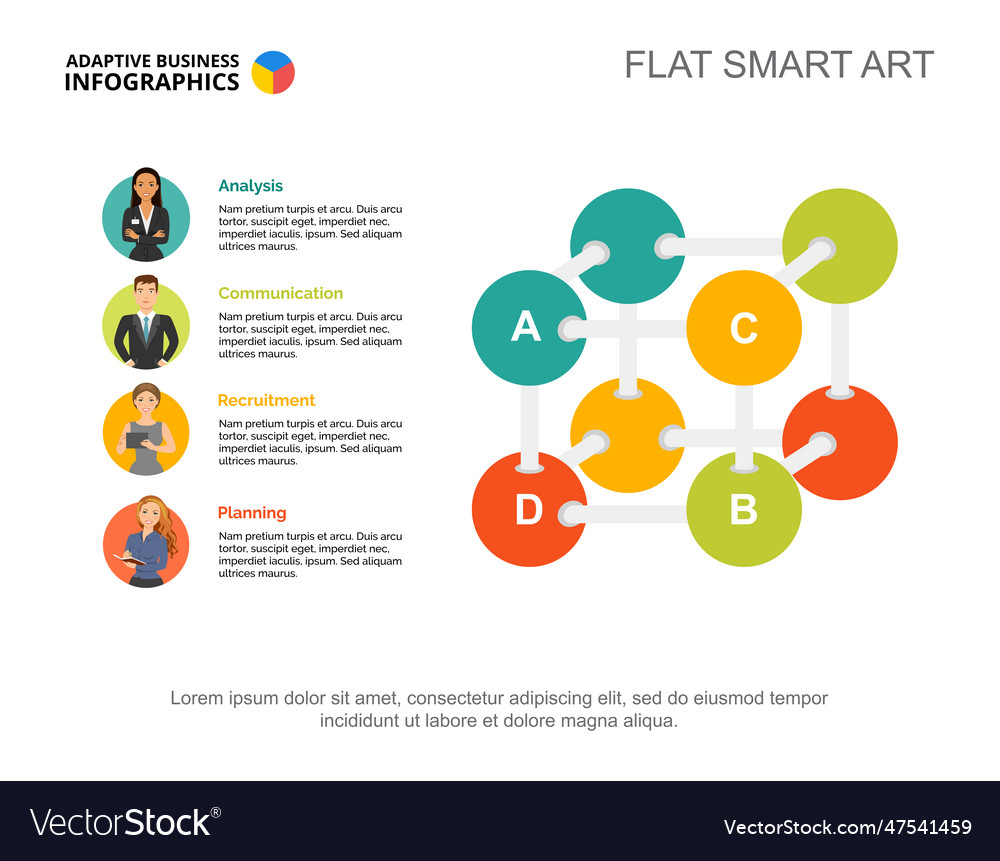 Business Algorithm Slide Template Royalty Free Vector Image