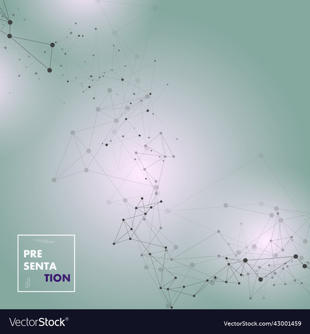 Connect line and dot geometric triangle Royalty Free Vector