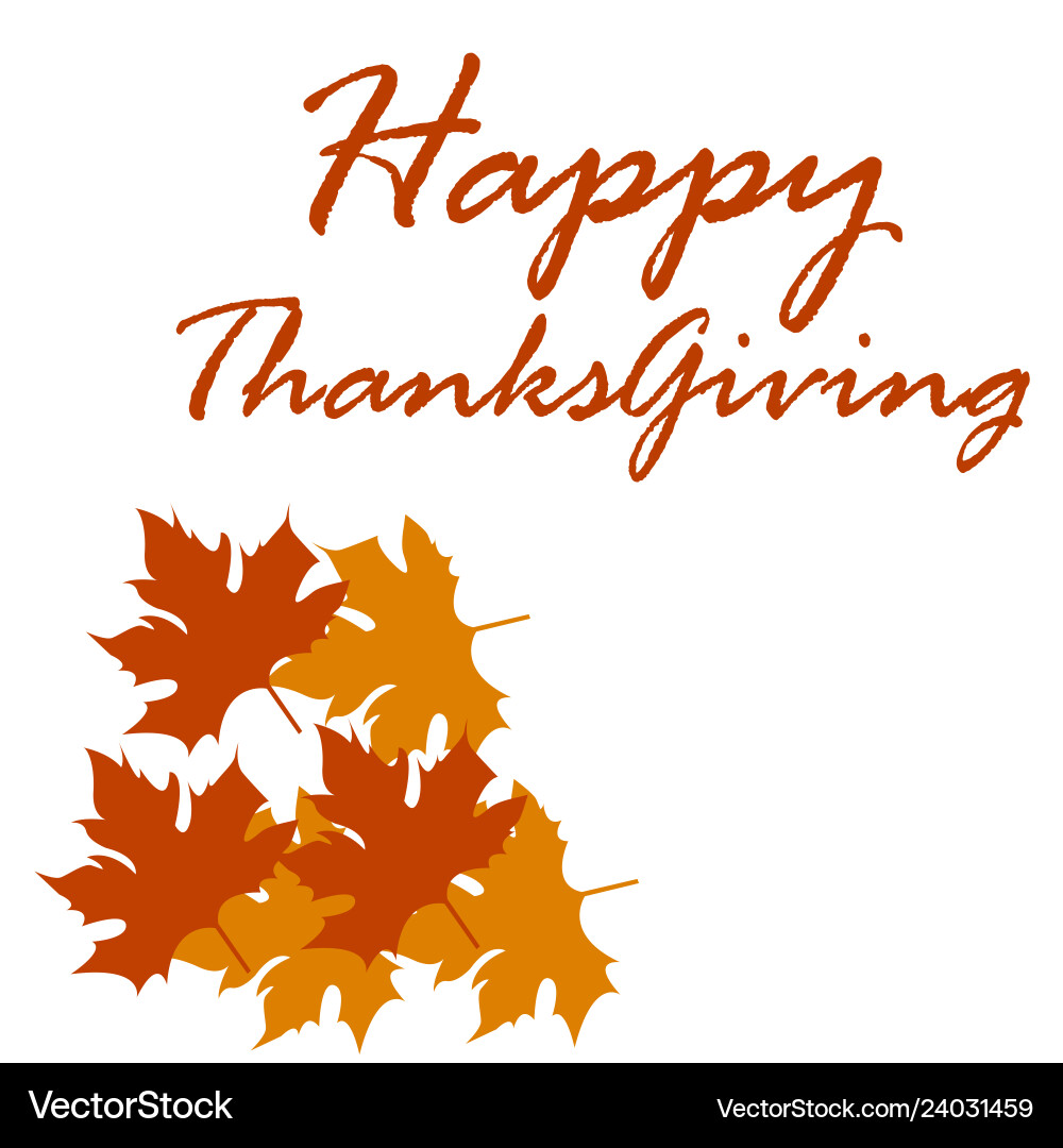 Happy thanksgiving day template Royalty Free Vector Image