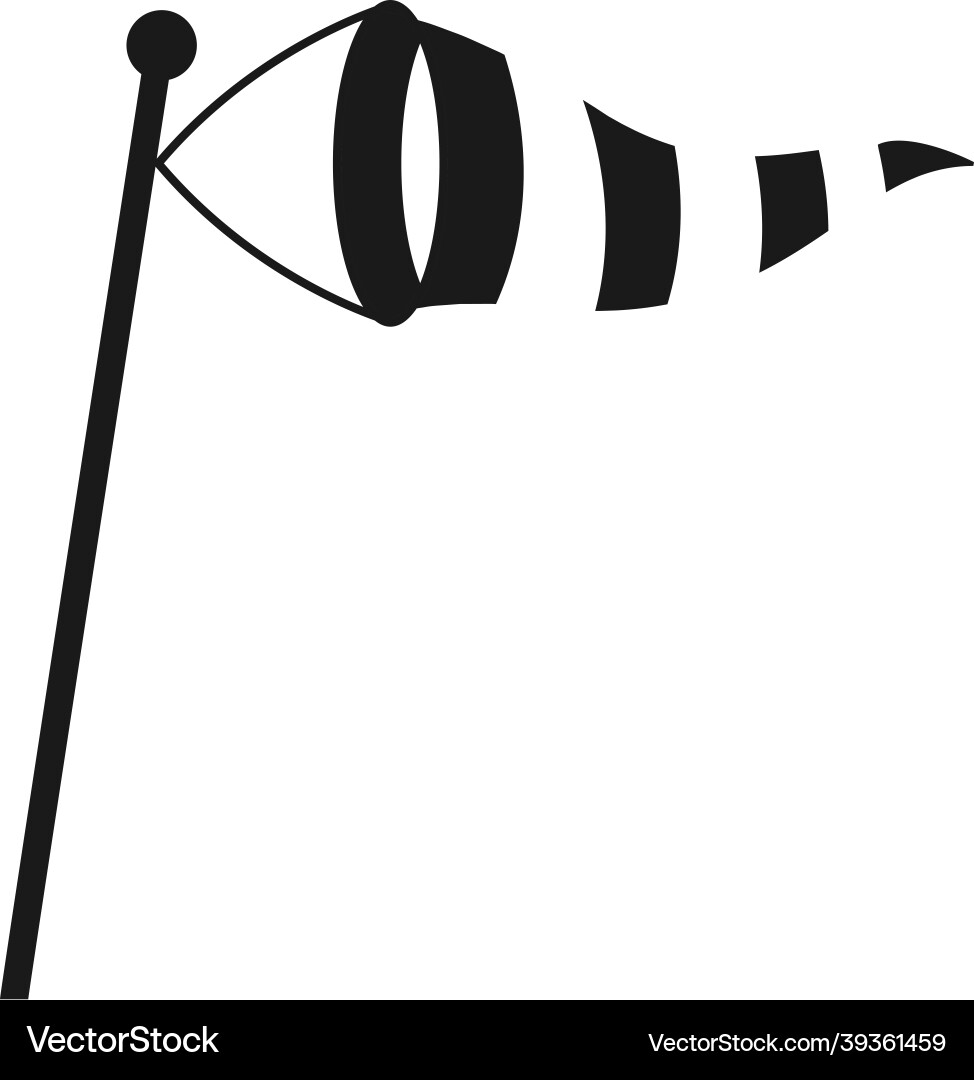 Windsock icon design template Royalty Free Vector Image