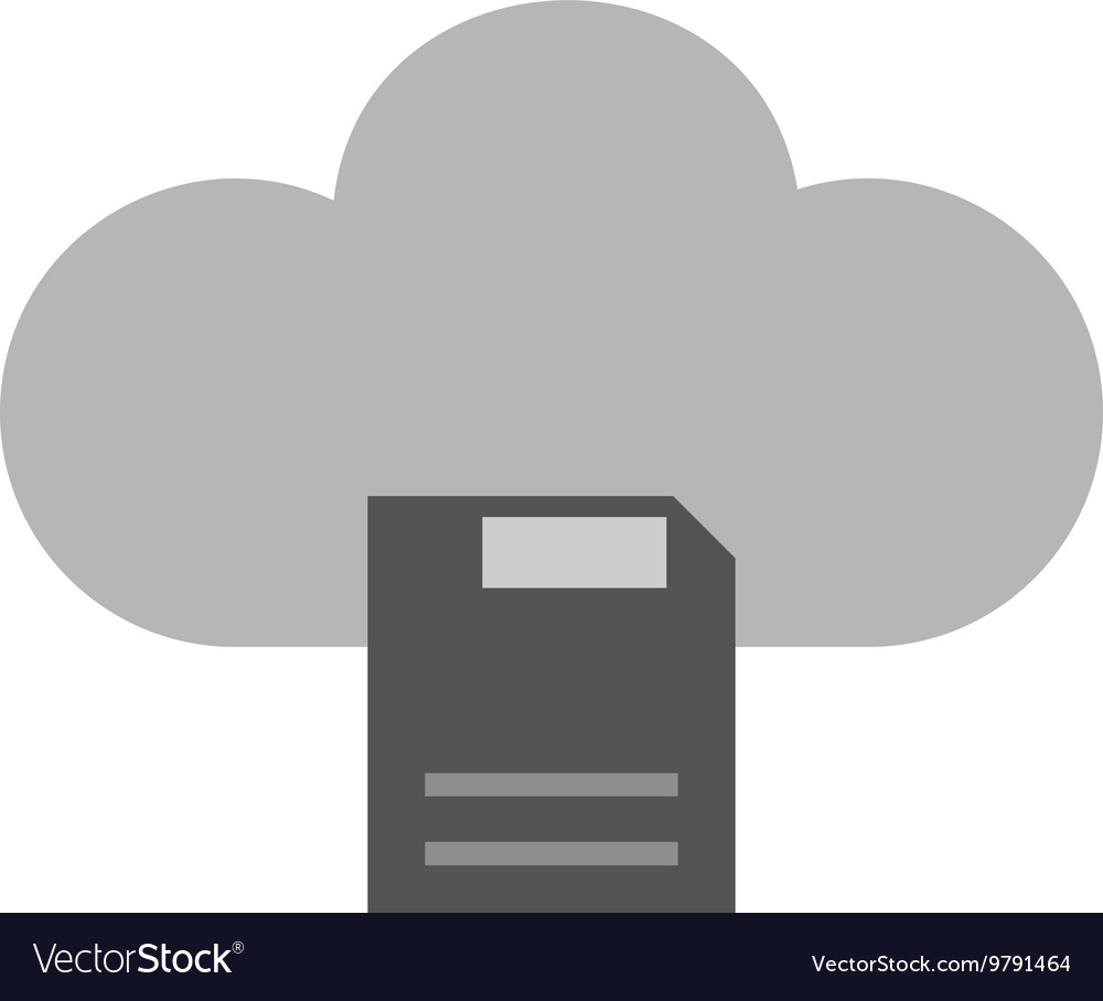 Cloud storage Royalty Free Vector Image - VectorStock
