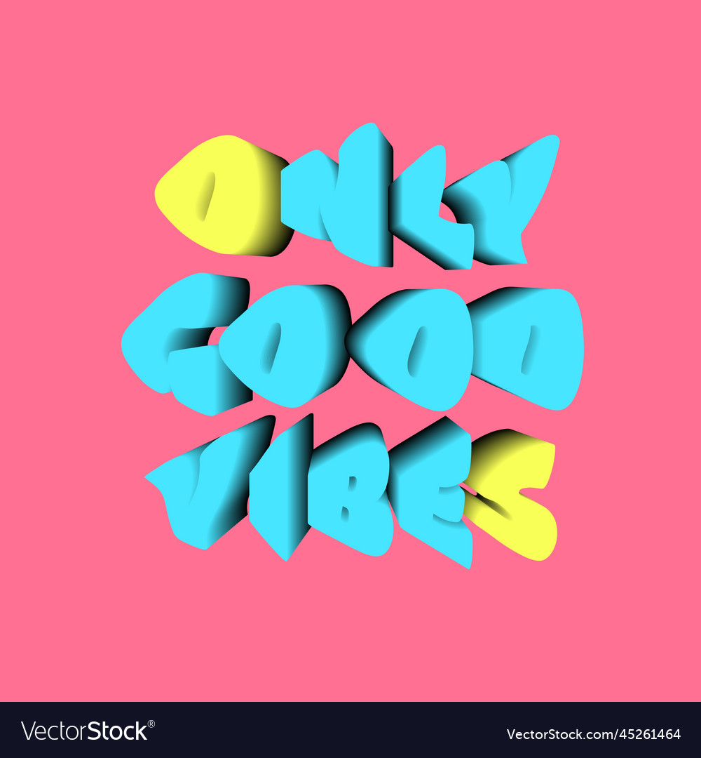 Good vibes lettering with vintage hippie styled Vector Image Good vibes lettering with vintage hippie styled Vector Image