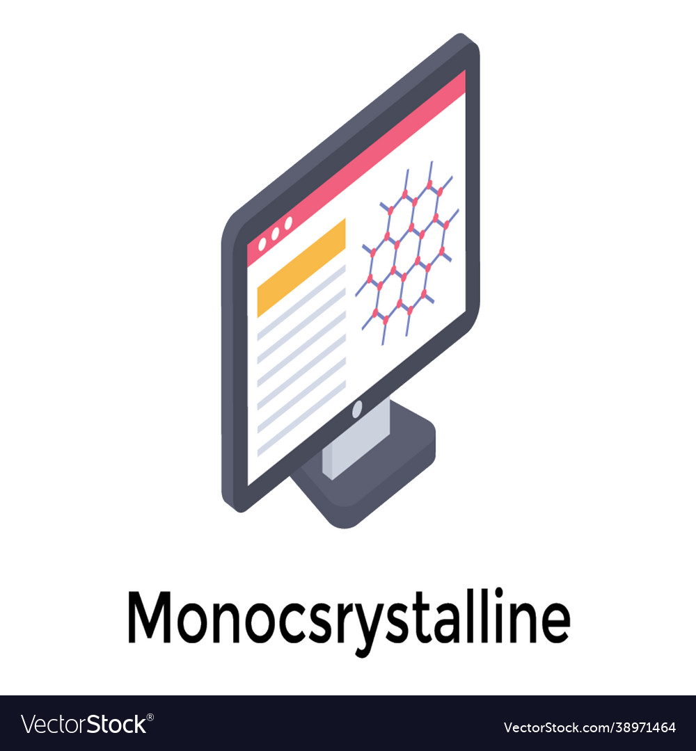 Monocrystalline structure technology Royalty Free Vector
