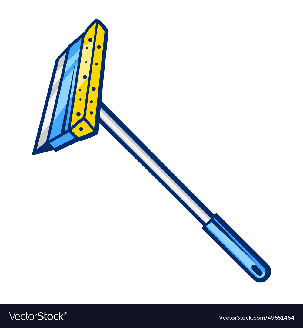 Window scraper housekeeping Royalty Free Vector Image