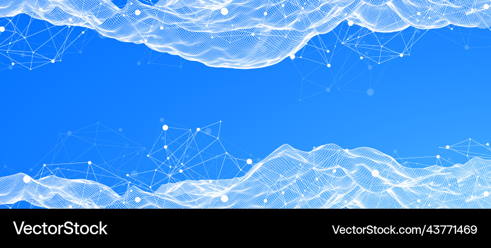 Abstract polygonal science background Royalty Free Vector