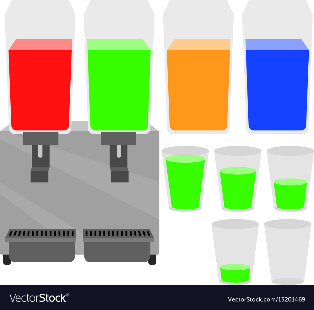 Drinking machine Royalty Free Vector Image - VectorStock