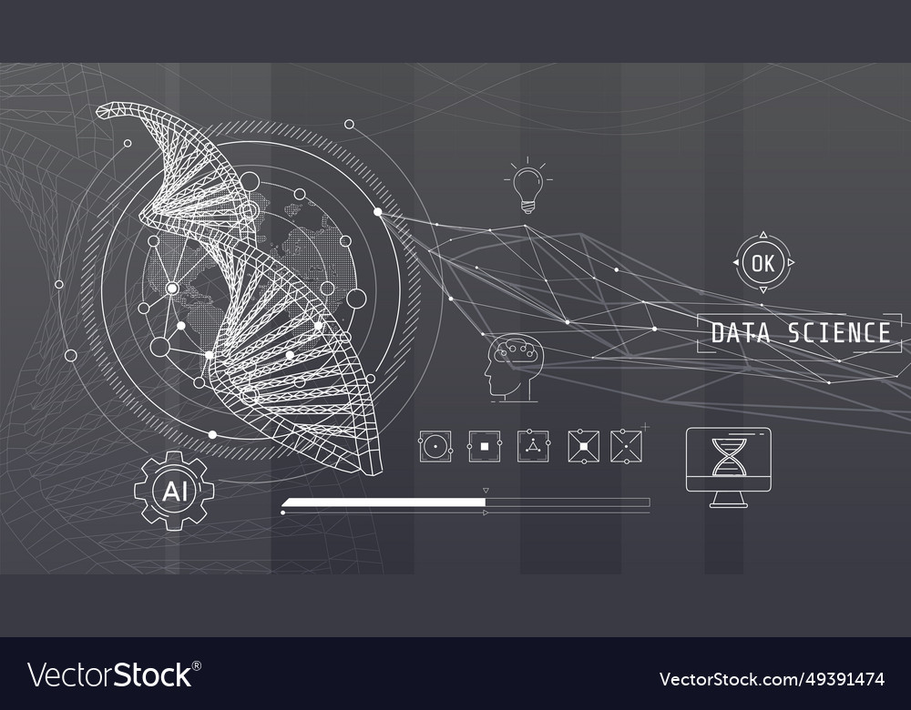 Artificial intelligence is the future Royalty Free Vector
