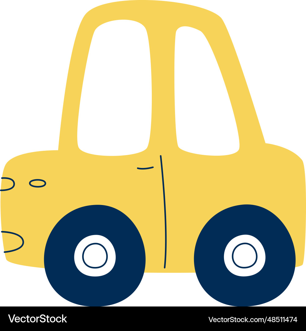 Childish car transport Royalty Free Vector Image