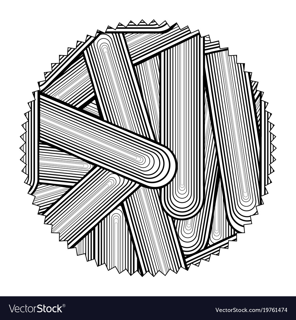 Circle with pattern seamless shapes background Vector Image