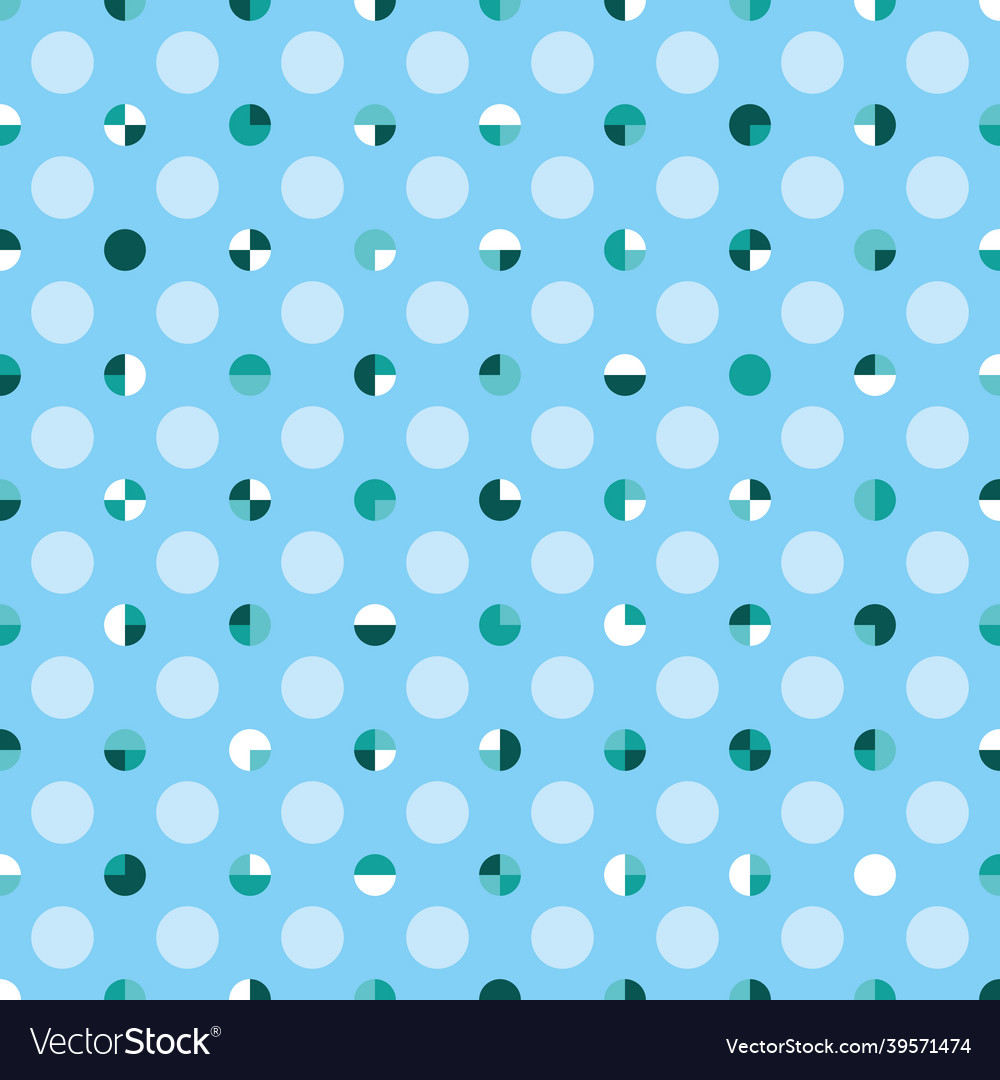 Monochrome Polka Dot Seamless Pattern Elegant Vector Image