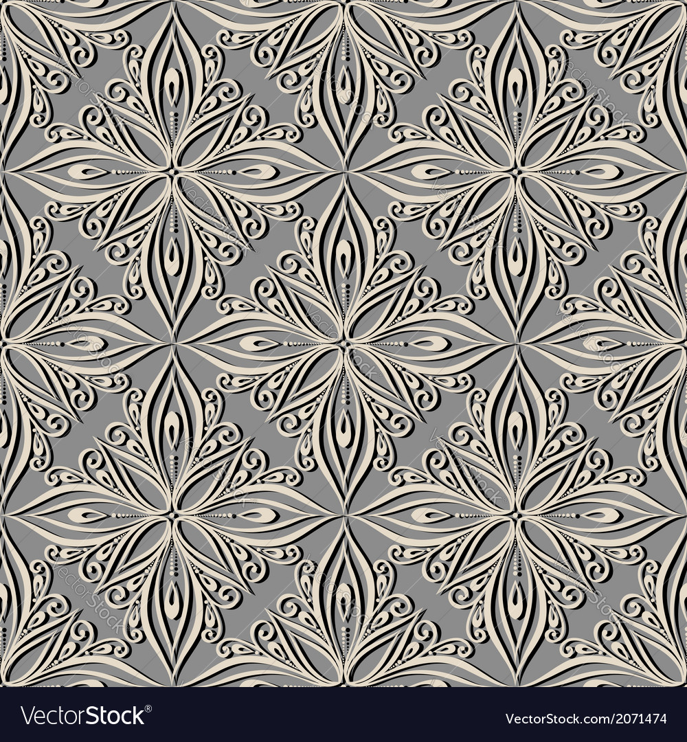 Seamless ornate pattern Royalty Free Vector Image