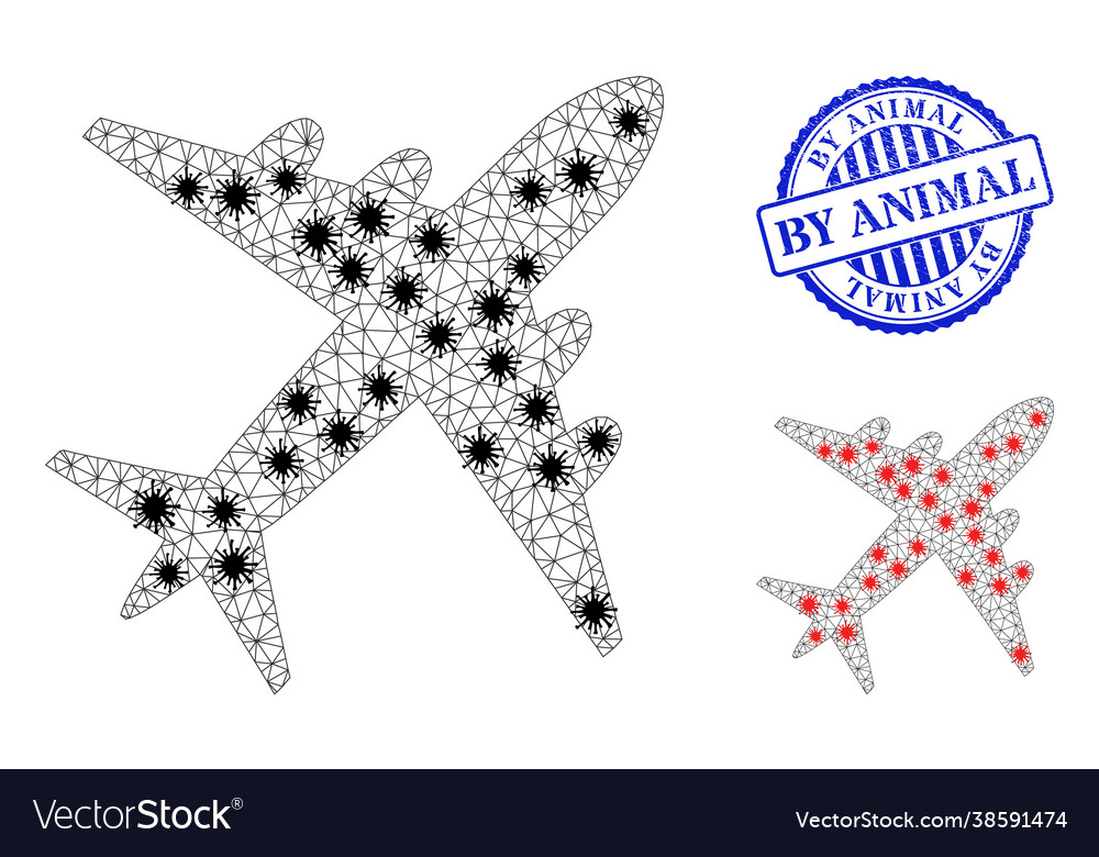 Triangulated mesh airplane pictograms Royalty Free Vector Triangulated mesh airplane pictograms Royalty Free Vector
