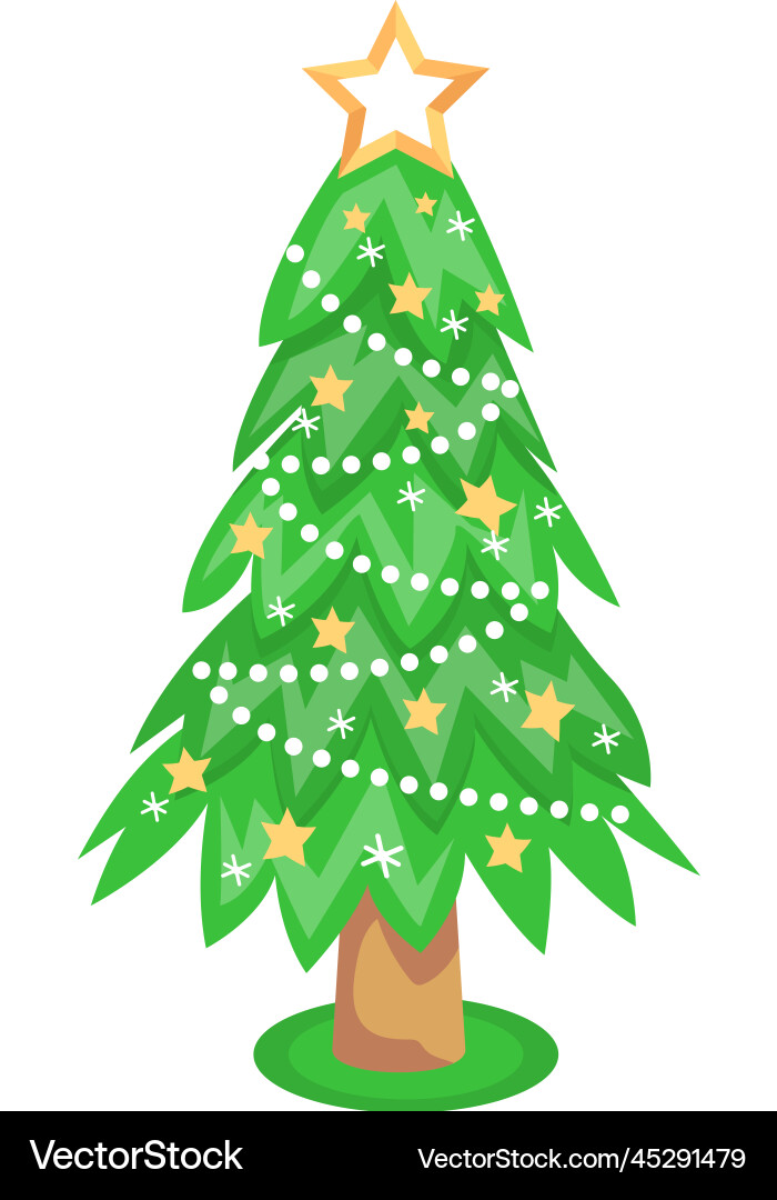 Christmas evergreen Royalty Free Vector Image - VectorStock