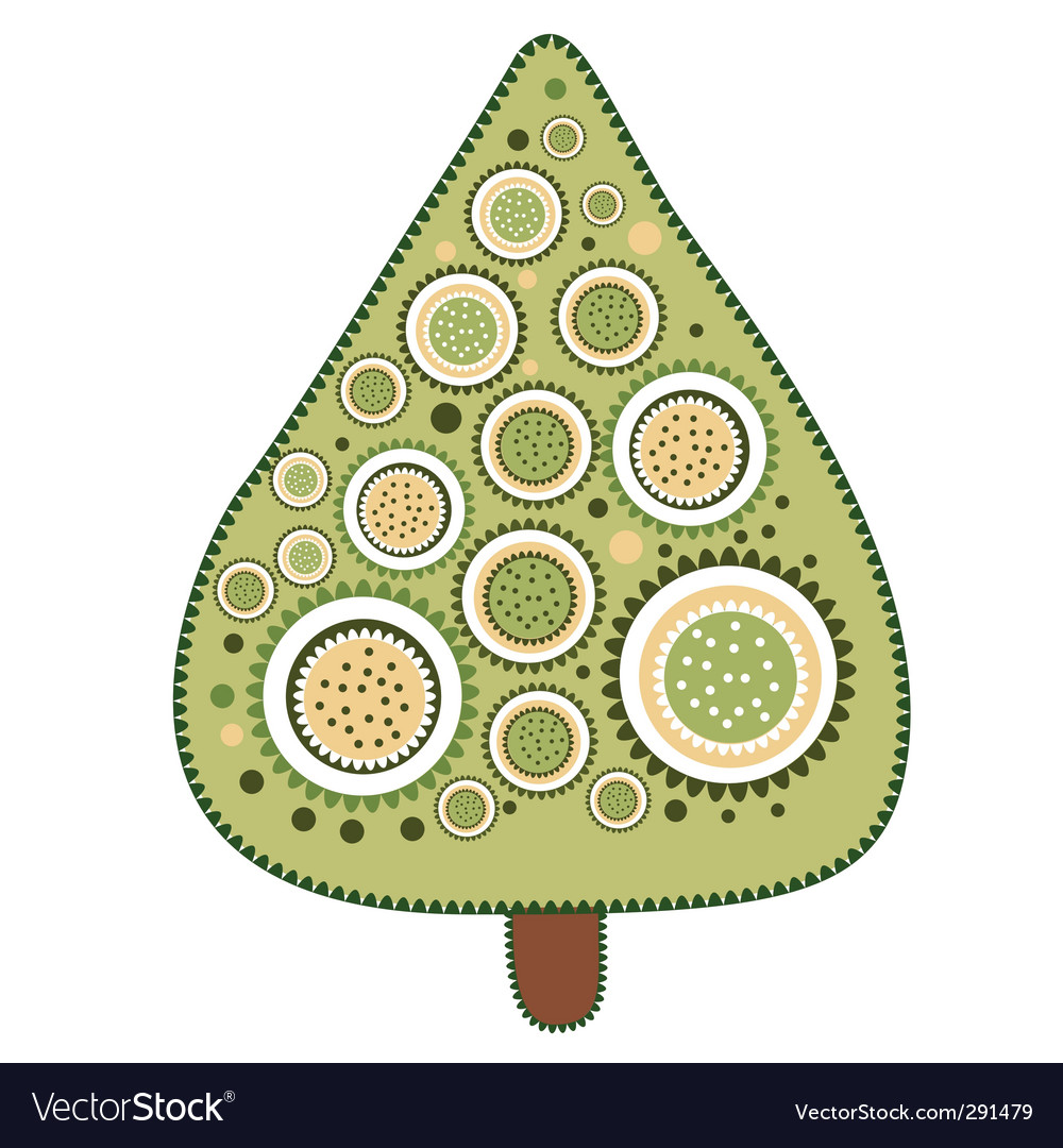 Decorative tree Royalty Free Vector Image - VectorStock