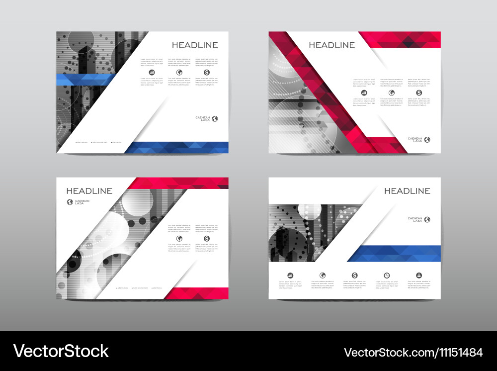 Brochure layout template flyer design Royalty Free Vector