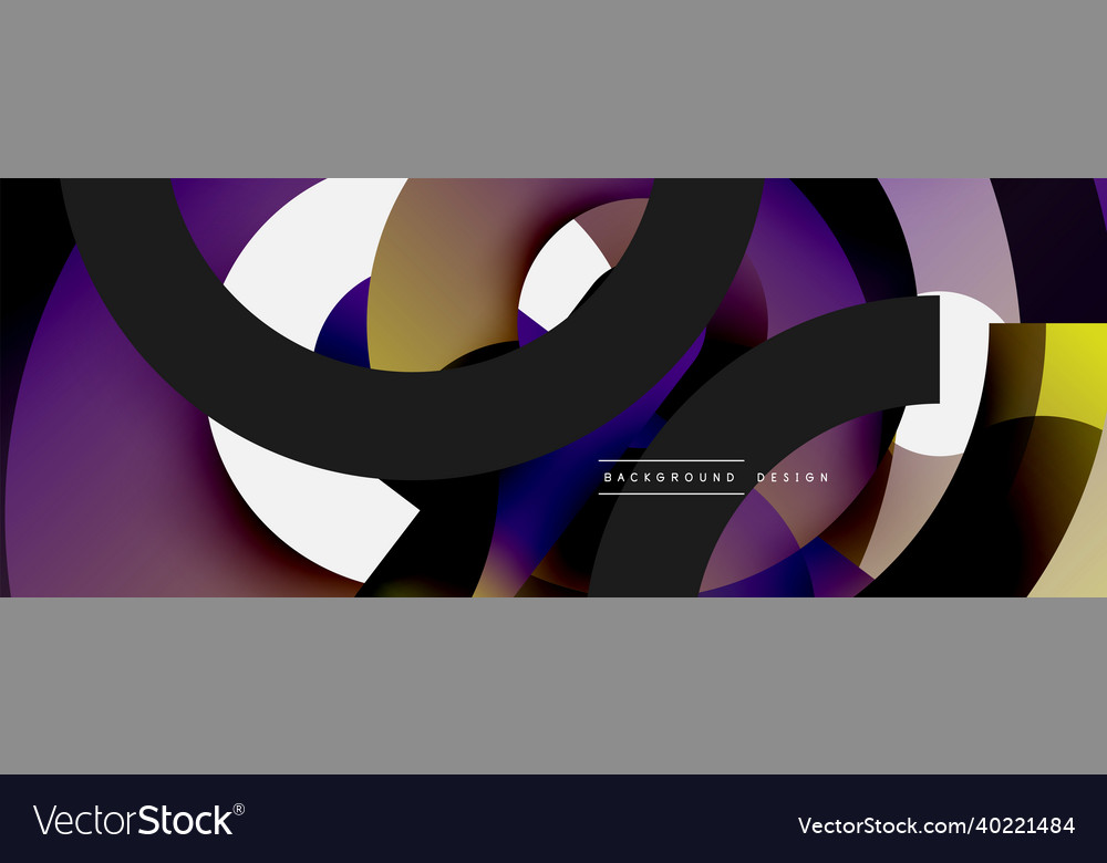 Round shapes circles and other geometric forms Vector Image