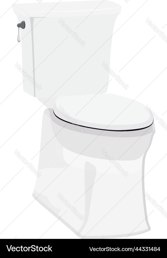Toilet seat on a white background Royalty Free Vector Image