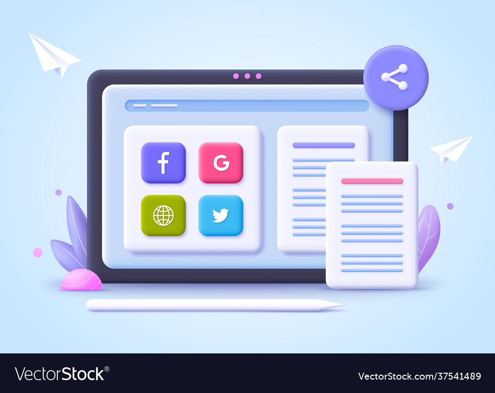 Concept file transfer sharing online Royalty Free Vector