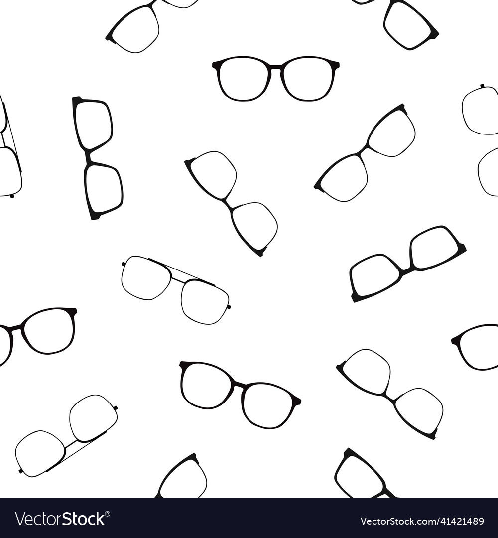 Glasses pattern Royalty Free Vector Image - VectorStock