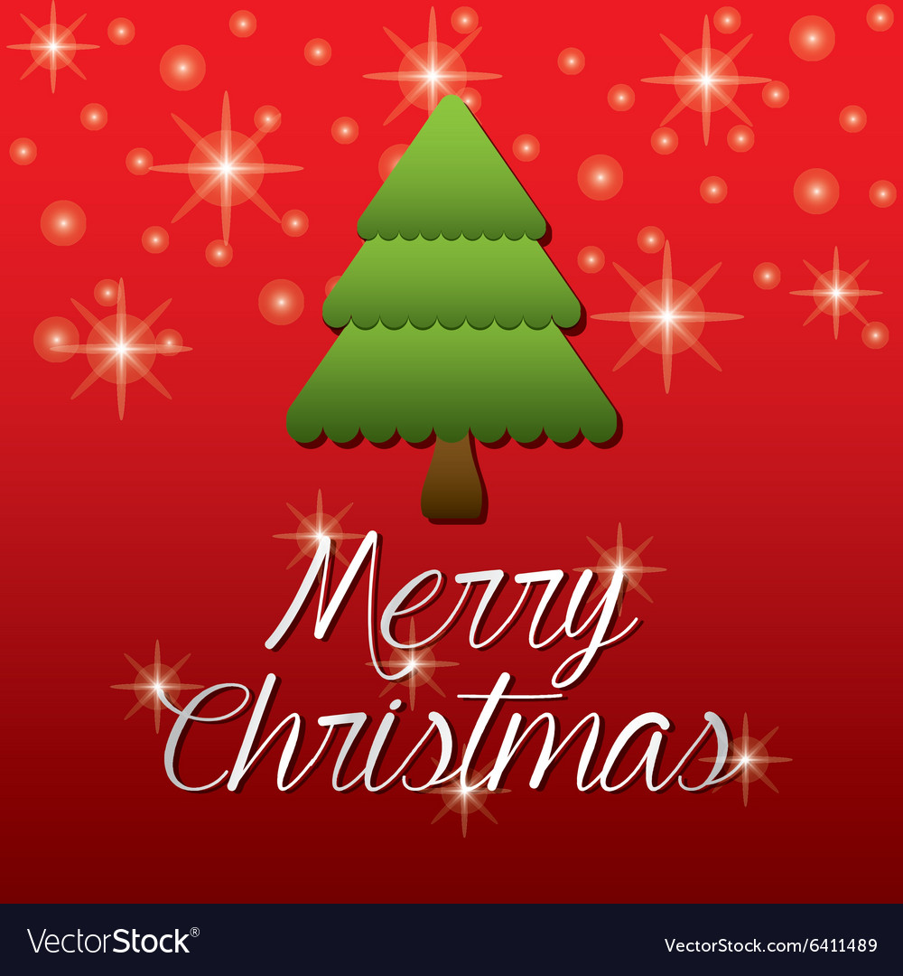 Merry Christmas Colorful Card Design Royalty Free Vector