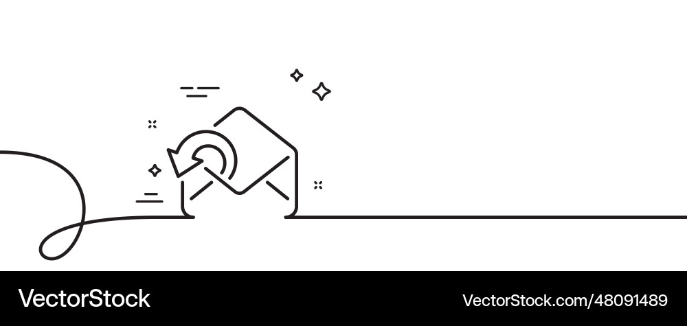 Send mail download line icon sent messages Vector Image
