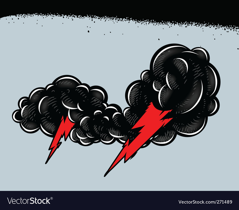 Thundershower Royalty Free Vector Image - VectorStock