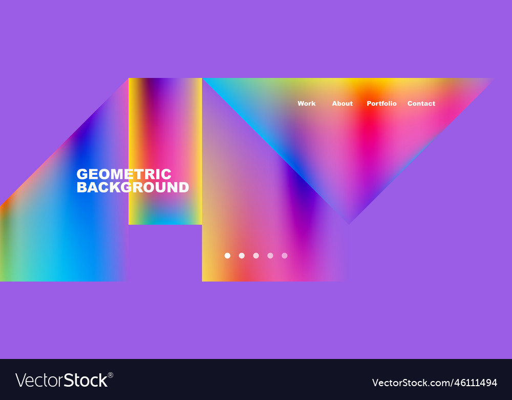 Dynamic lines triangles rectangles geometric Vector Image