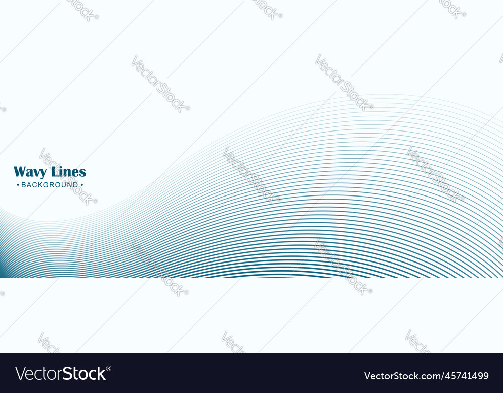 Abstract dynamic wavy lines background Royalty Free Vector