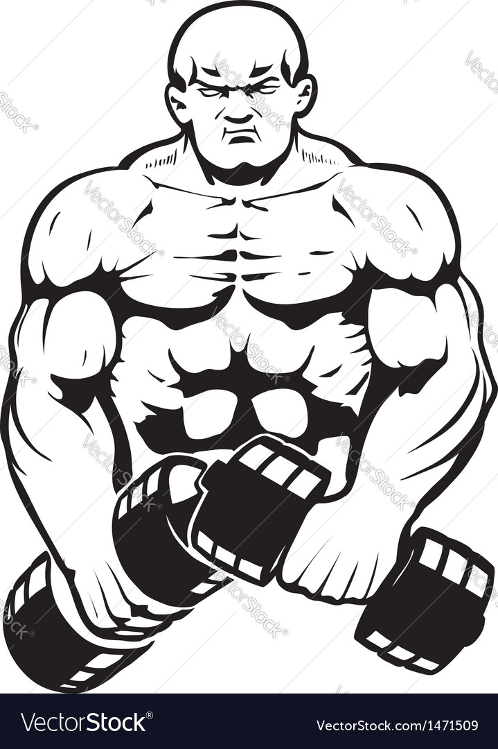 Bodybuilder Royalty Free Vector Image - VectorStock