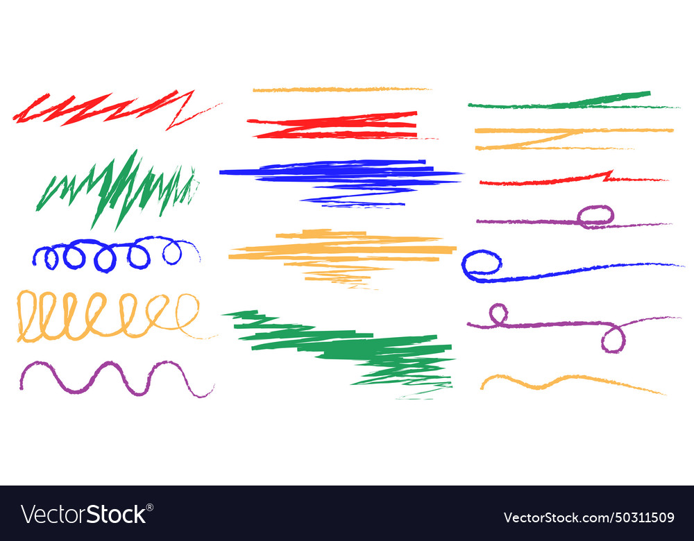 Elements for note-taking highlighting Royalty Free Vector