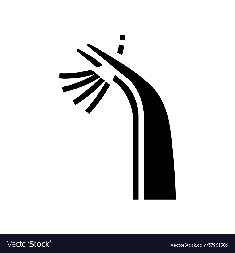 False eyelashes holding tweezer glyph icon Vector Image False eyelashes holding tweezer glyph icon Vector Image