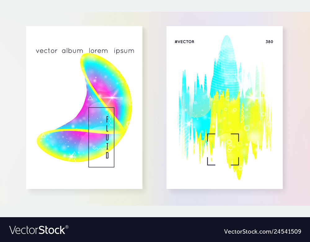 Fluid shape with dynamic elements Royalty Free Vector Image