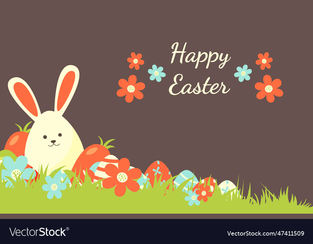 Happy easter background Royalty Free Vector Image
