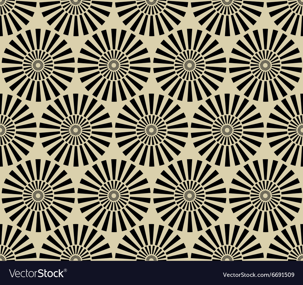 Seamless vintage circular pattern Royalty Free Vector Image