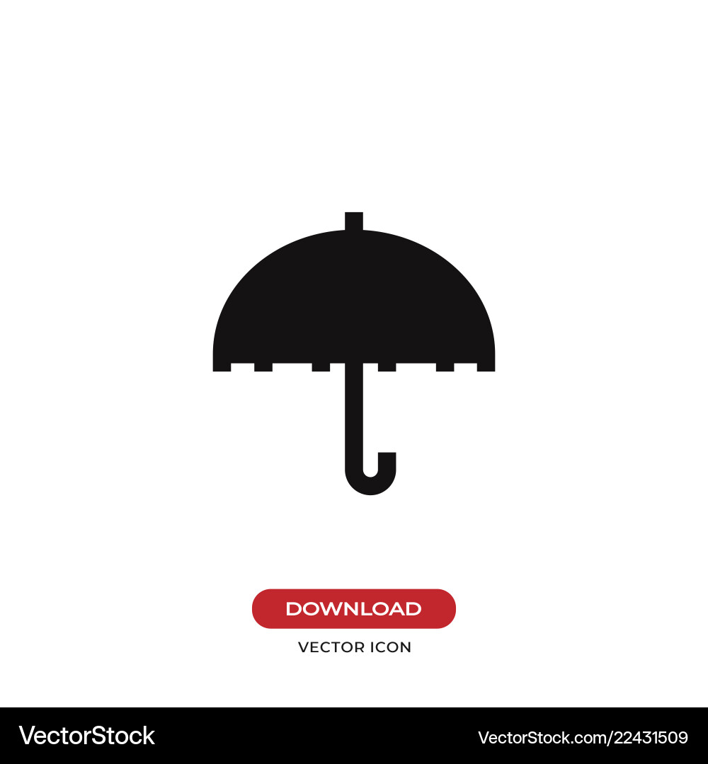 Umbrella icon Royalty Free Vector Image - VectorStock