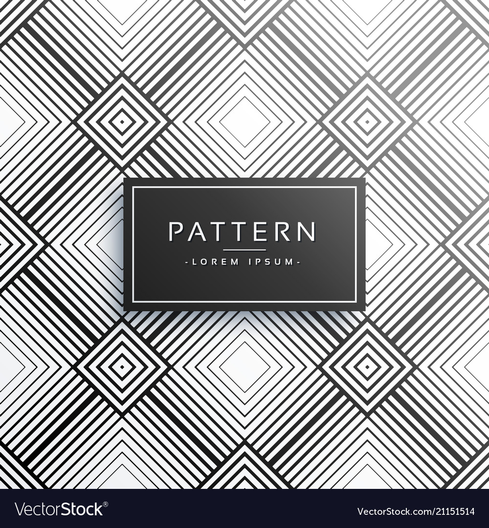 Abstract geometric lines pattern background Vector Image