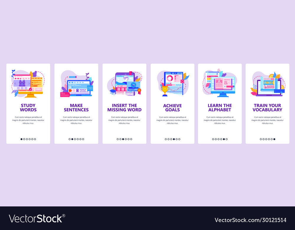 Study foreign language mobile phone app education Vector Image Study foreign language mobile phone app education Vector Image