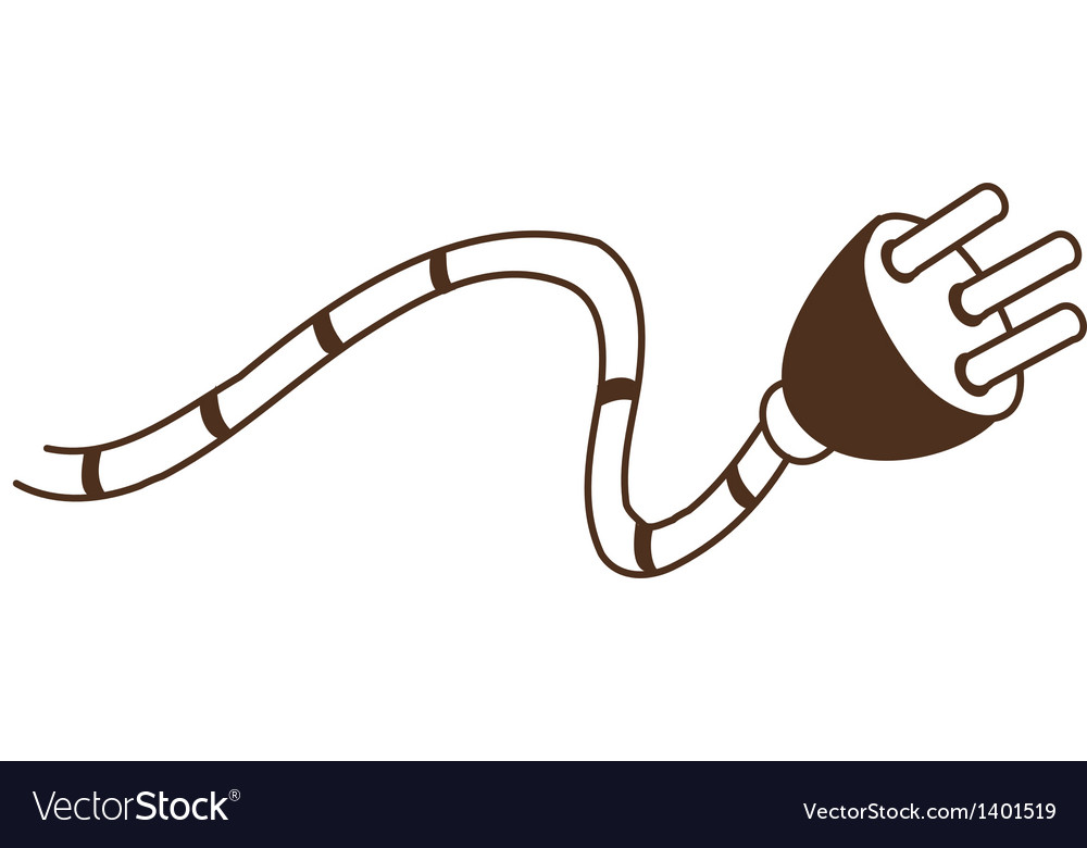 A plug Royalty Free Vector Image - VectorStock