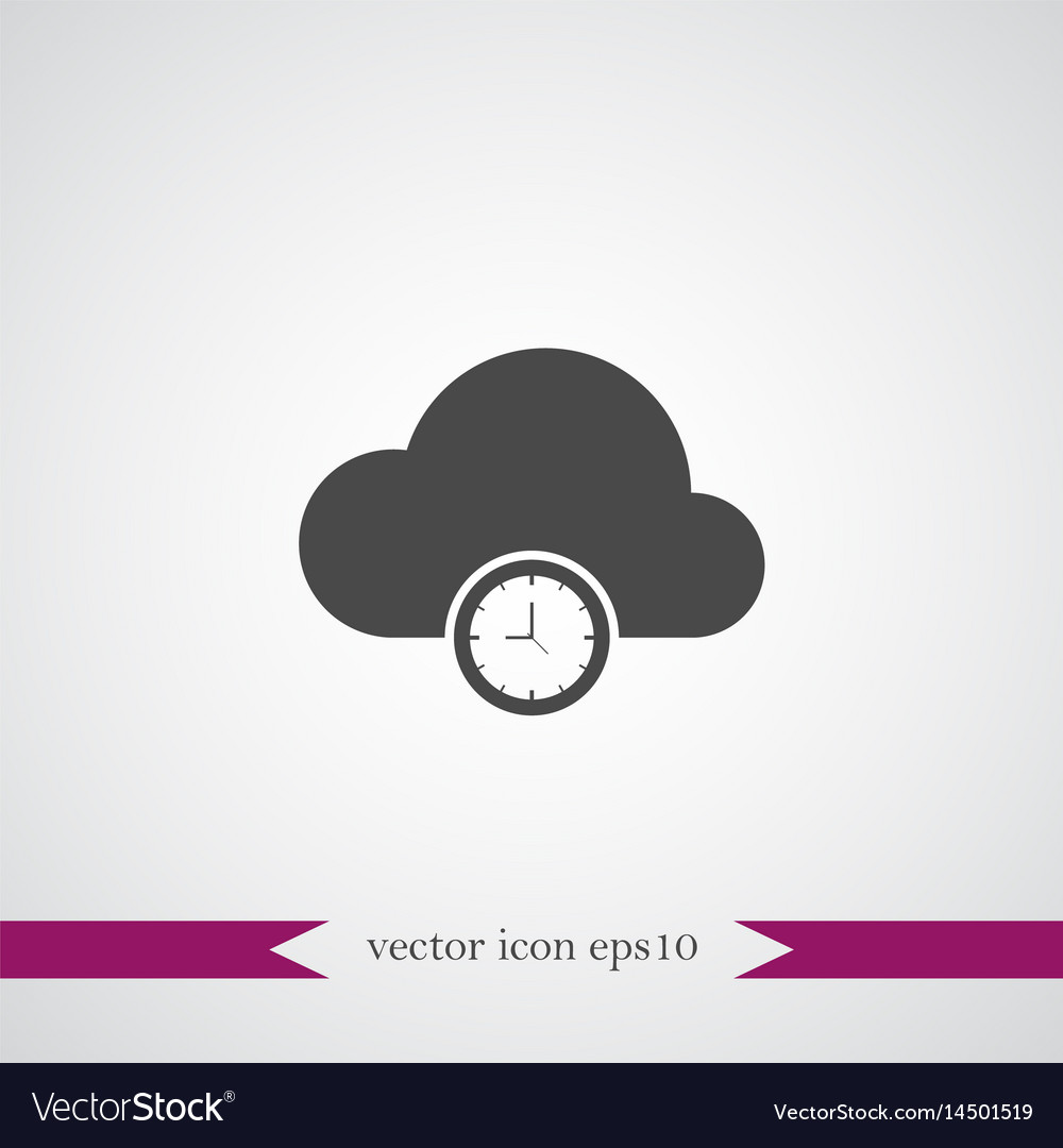 Cloud computing icon simple Royalty Free Vector Image